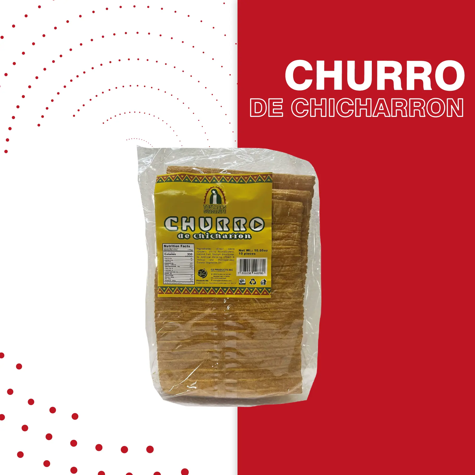 Churro de Chicharron - G2 Products Inc