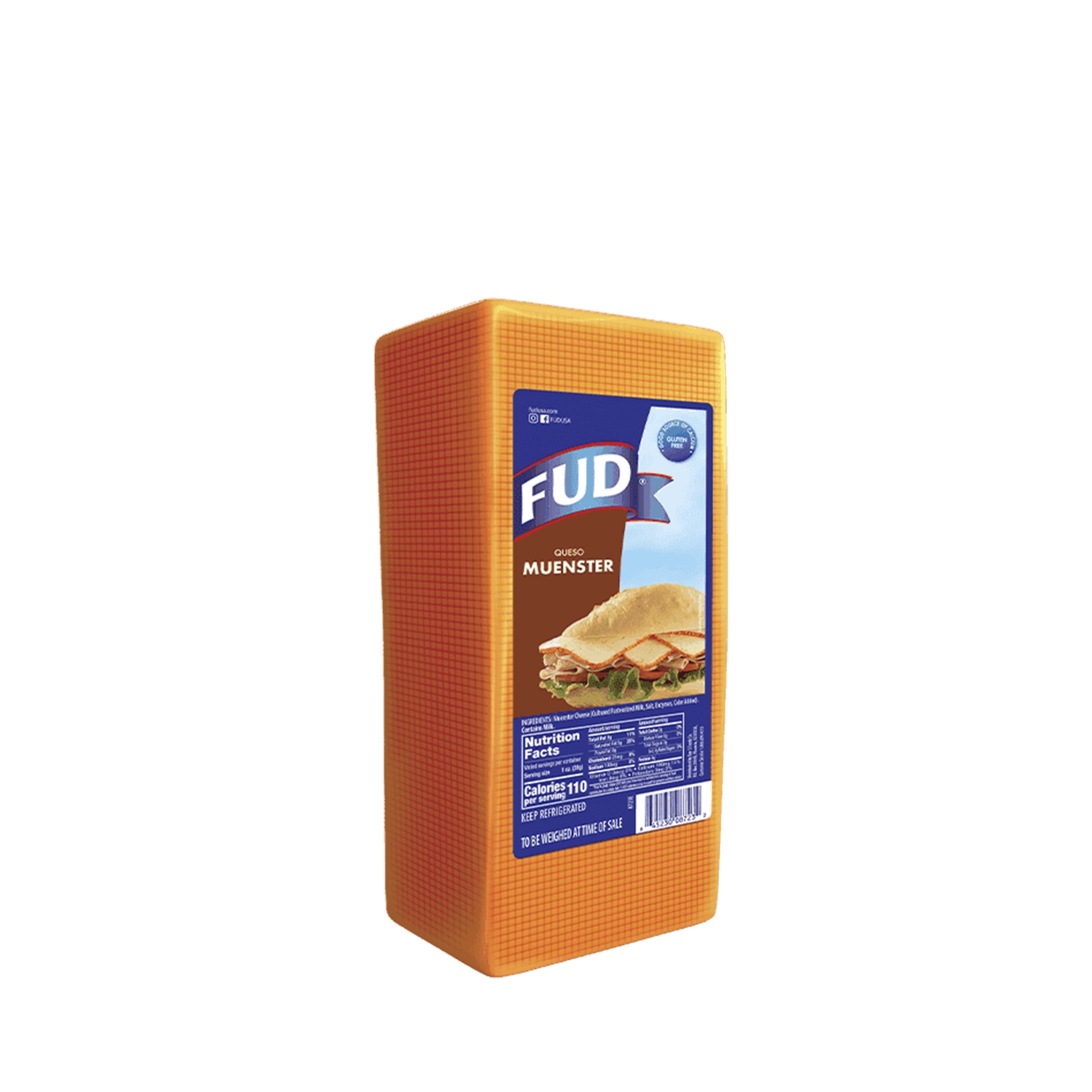 Muenster cheese rw 6/6.125 LB fud - G2 Products Inc